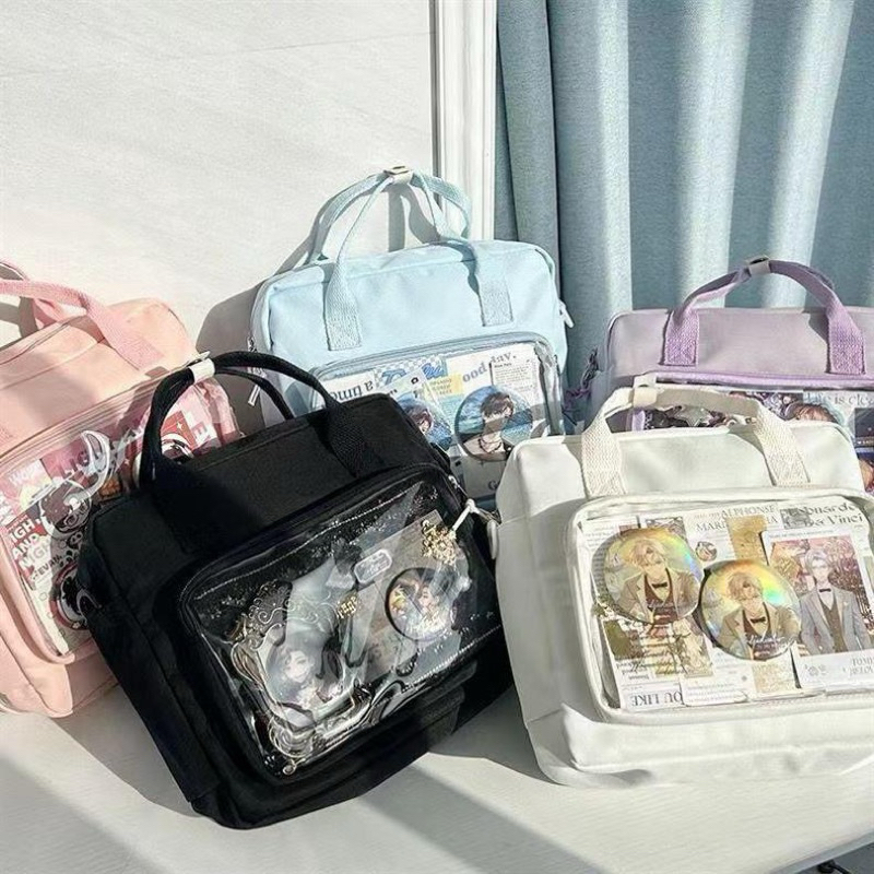 Macaroon Ita bag backpack sling bag canvas simple cute japanese fashion ...