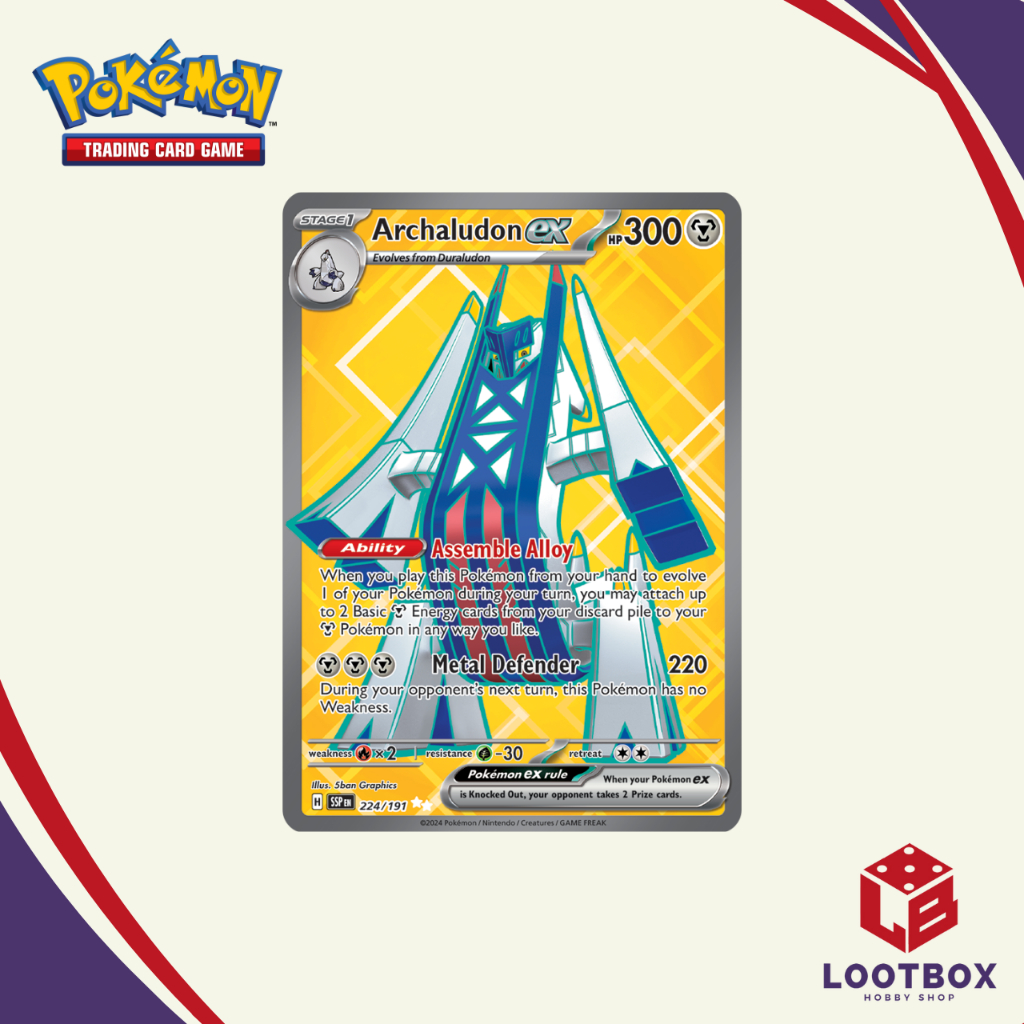 Pokemon Card Game: Archaludon ex (Ultra Rare) - Surging Sparks | Shopee ...