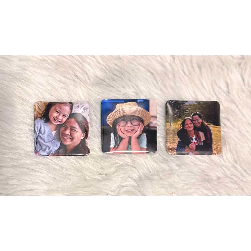 Personalized Photo Square Ref Magnets | Christmas Gift | Wedding ...