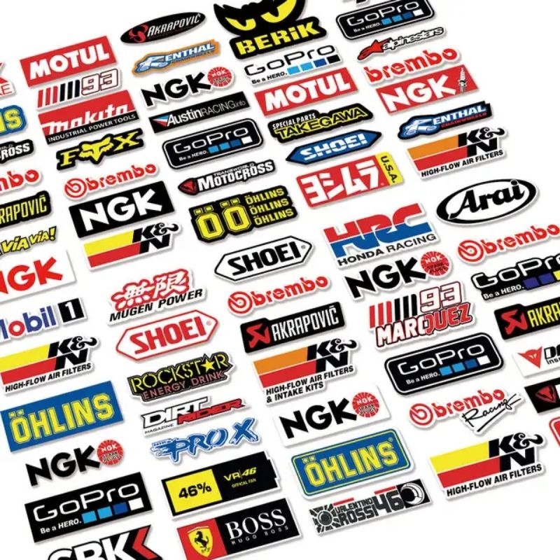 Vinyl Stickers Decals Waterproof Motorcycle Sticker Decal Bike | Shopee ...