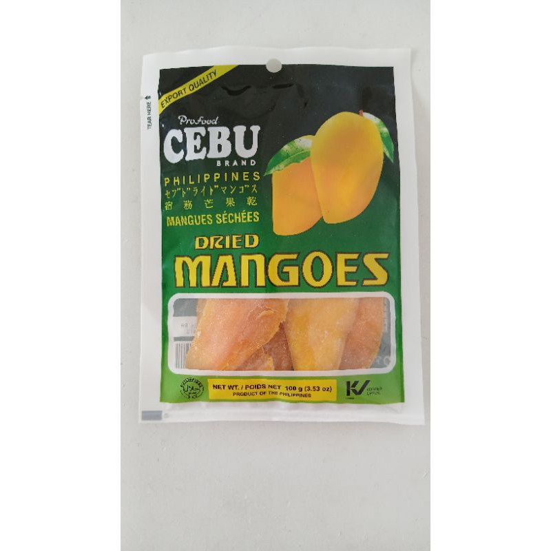 CEBU "DRIED MANGO SLICE" - 100GRAMS | Shopee Philippines