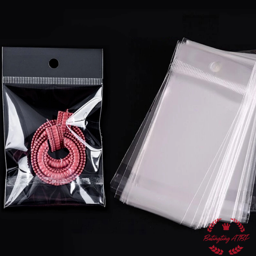 【BTT】Opp Transparent card head Self-Adhesive packaging bag | Shopee ...
