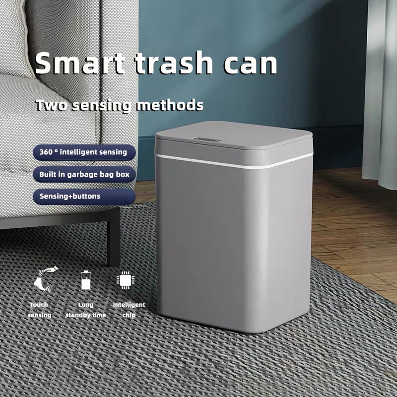 Intelligent Induction Garbage Bin Kitchen Garbage Bin Rechargeable ...