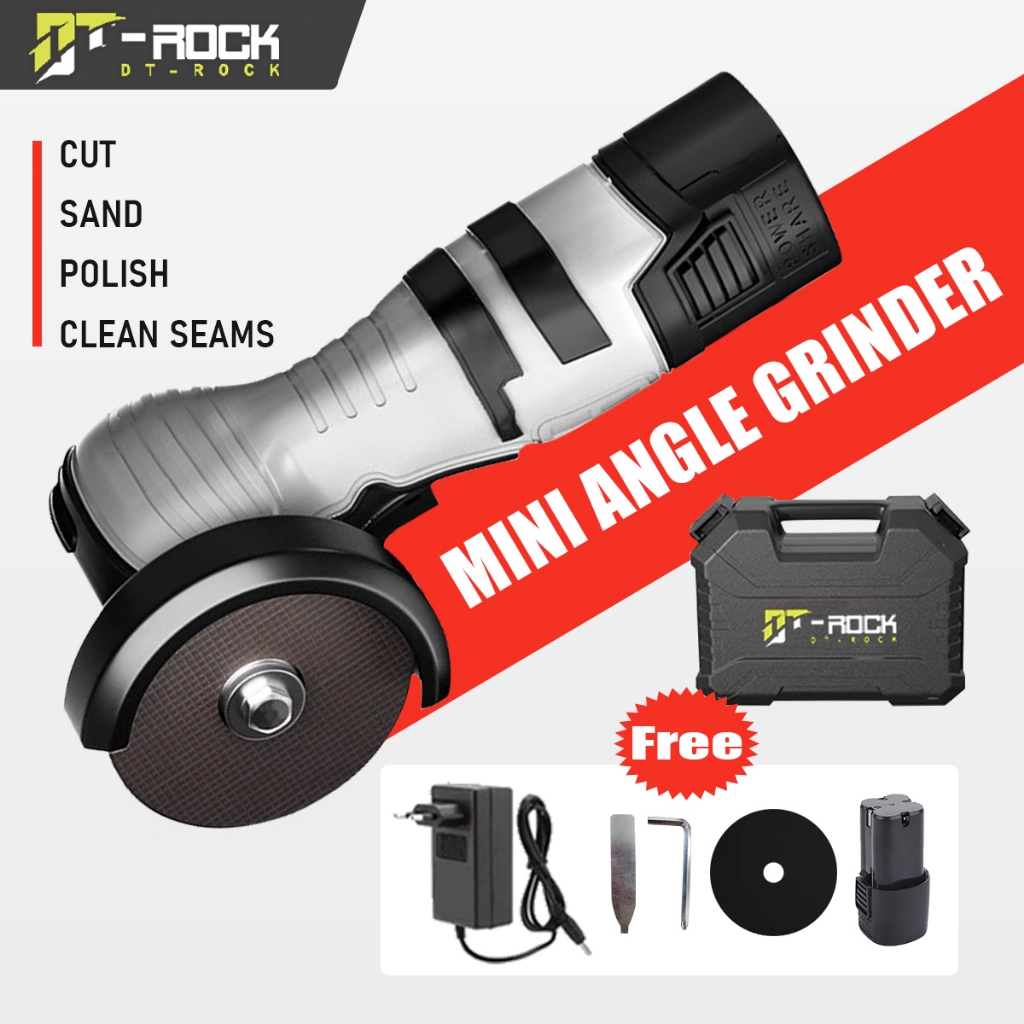 DT-ROCK 18500rpm 16.8V Cordless Angle Grinder Rechargeable Portable ...