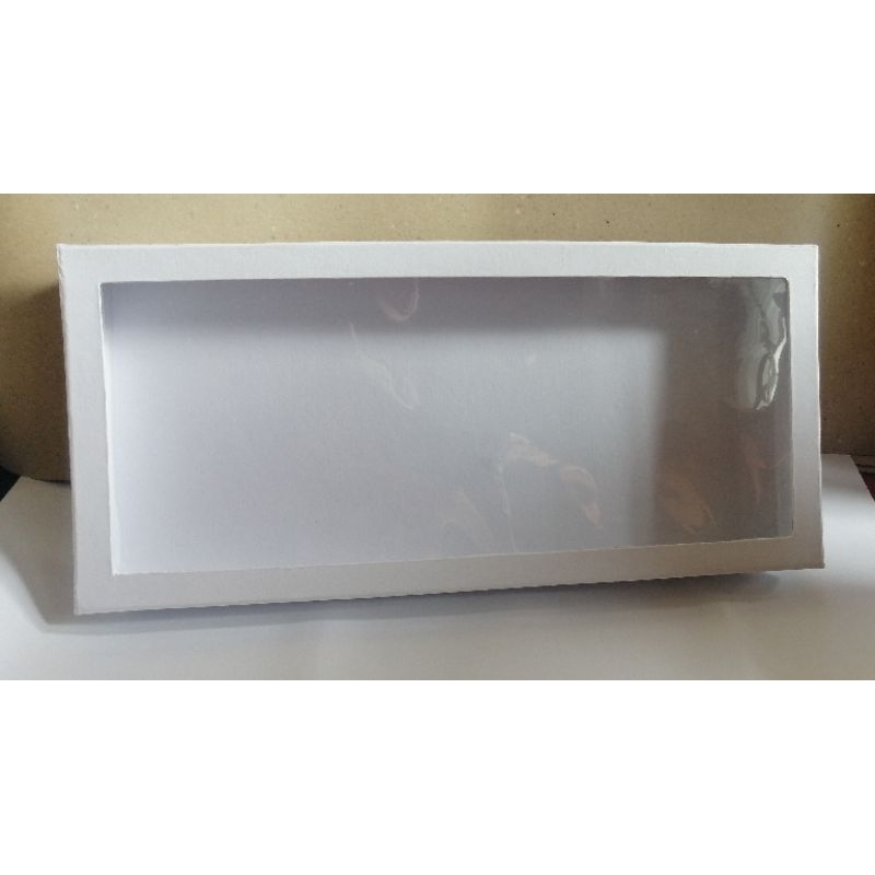 GIFT BOX RECTANGLE WINDOW BOX WITH ACETATE 18X18X2 INCHES | Shopee ...