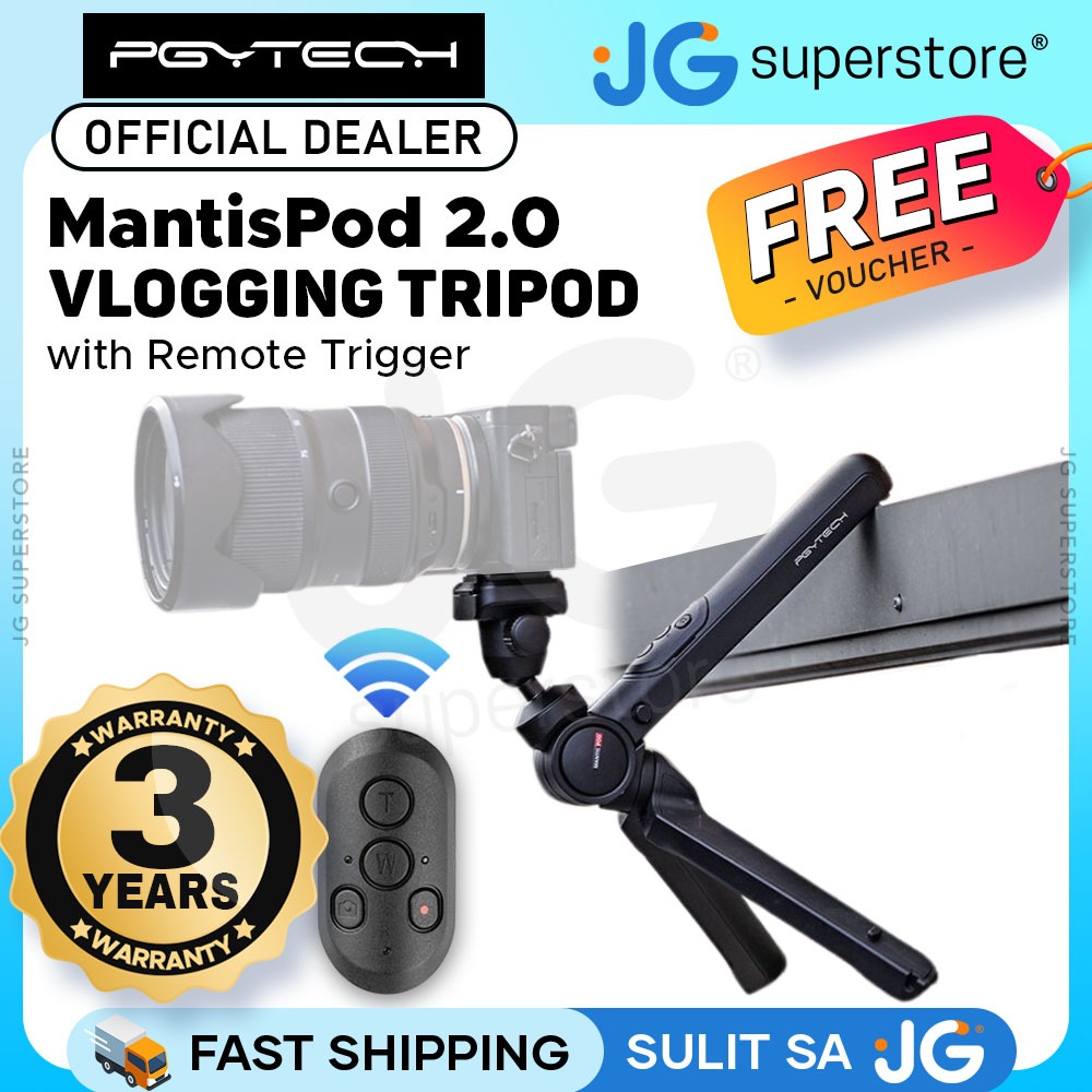 PGYTECH MantisPod 2.0 Vlogging Tripod Grip with Arca-Type Quick Release ...
