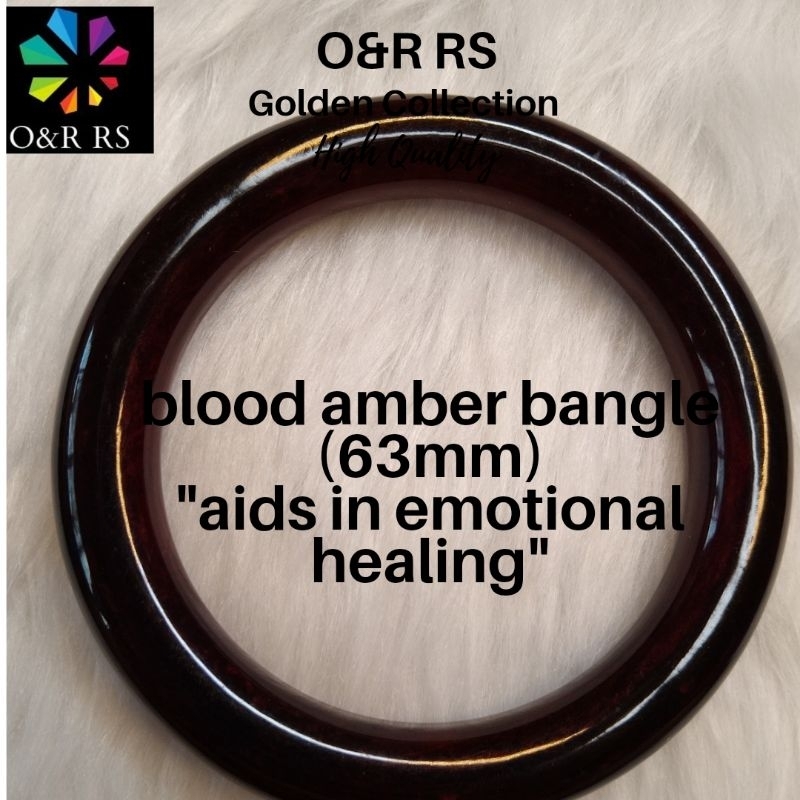 O&R RS blood amber bangle(63mm) | Shopee Philippines