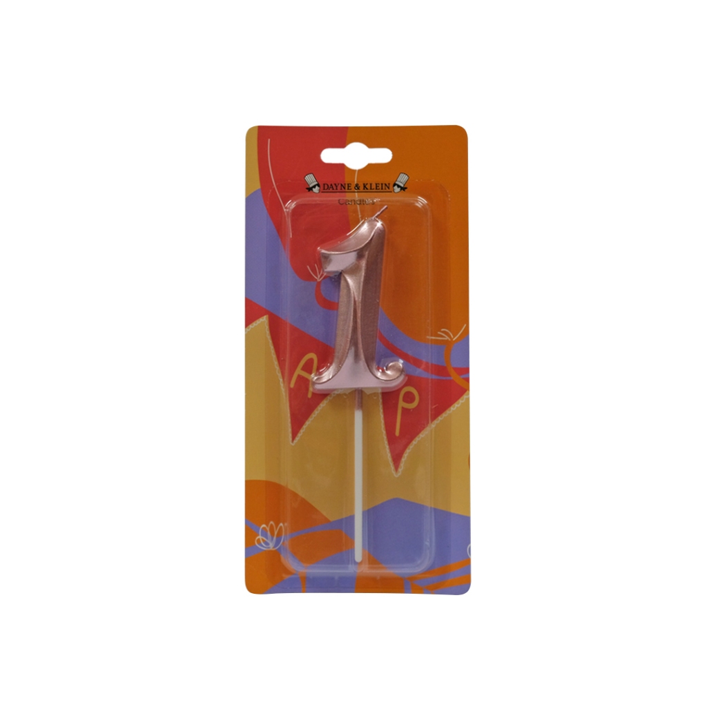 DY0759 Metallic Color Number Candle | Shopee Philippines