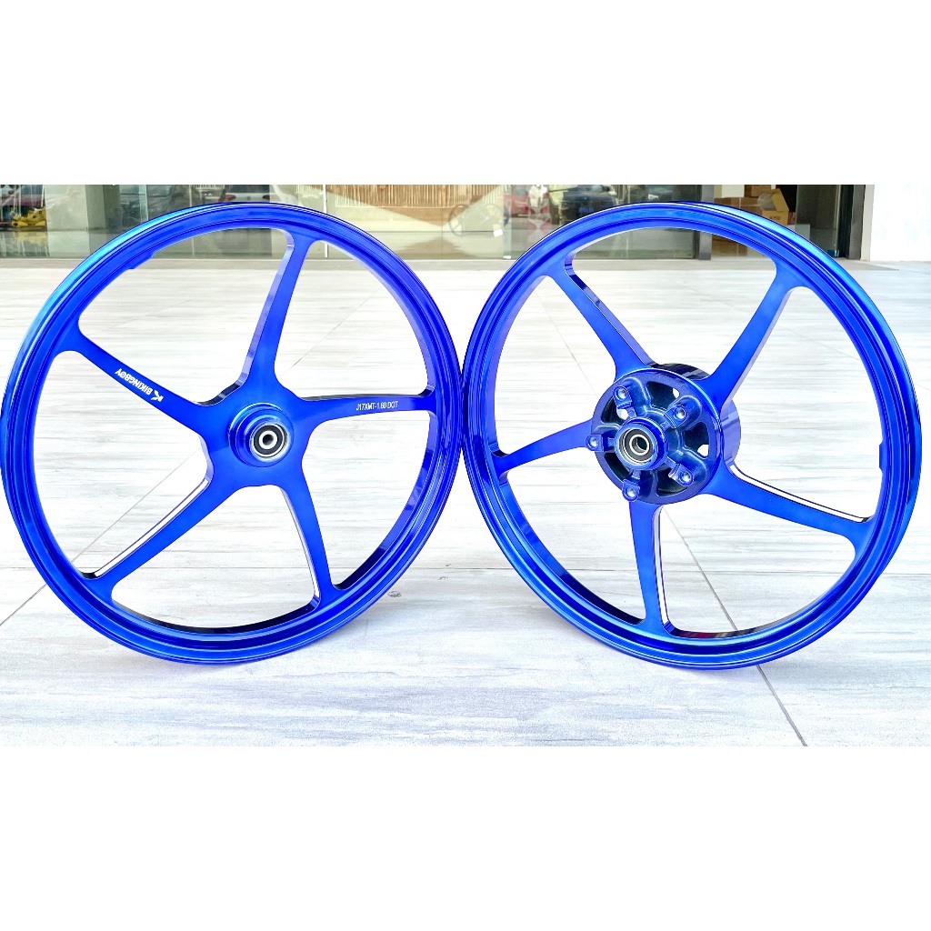 Enkei Full CNC Mags 5 Spokes For Sniper150 Sniper155 1.6*17/1.6*17 ...