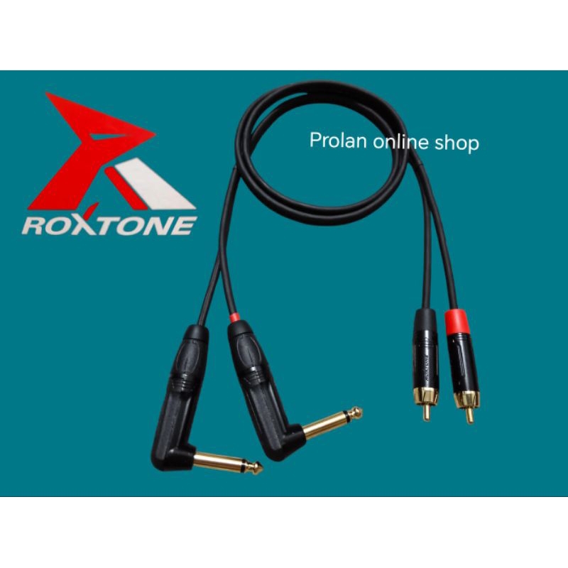 Roxtone 6.35mm Right Angle PL jack to RCA | Shopee Philippines