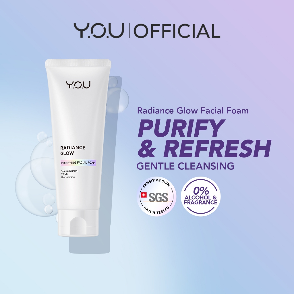 Y.O.U Radiance Glow Purifying Facial Foam | Purify Pores Refresh Skin ...