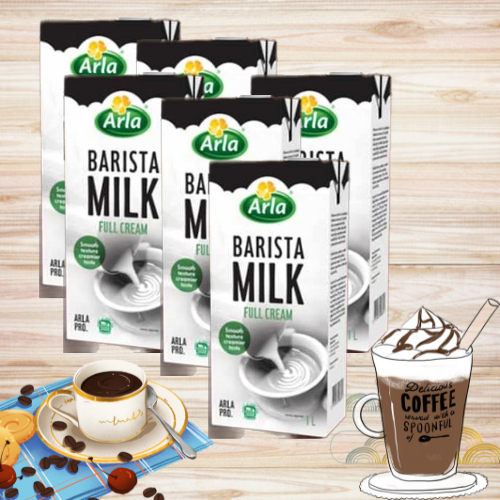 Arla PRO Barista Full Cream Milk 1L x6 - Premium Quality for Coffee ...