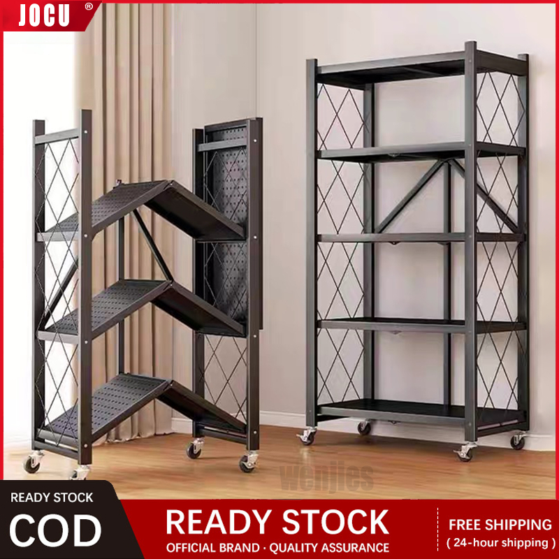 【Foldable】5layer Metal Rack Kitchen Rack organizer kitchen organizer ...
