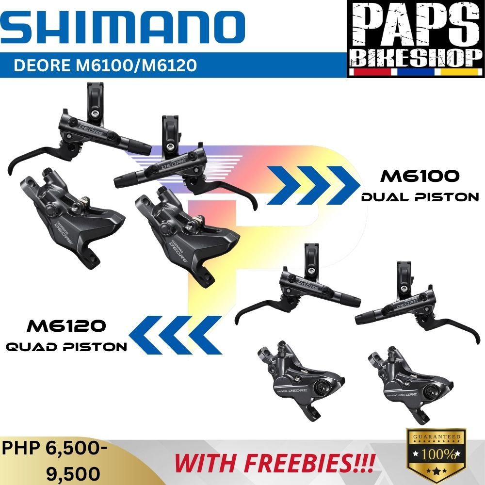 SHIMANO DEORE M6100/M6120 BRAKE SET L&R | Shopee Philippines