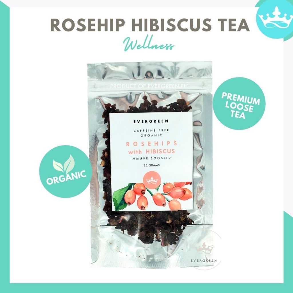 Rosehip Tea with Hibiscus 35g Loose Tea | Tangy & Fruity | USA Organic ...