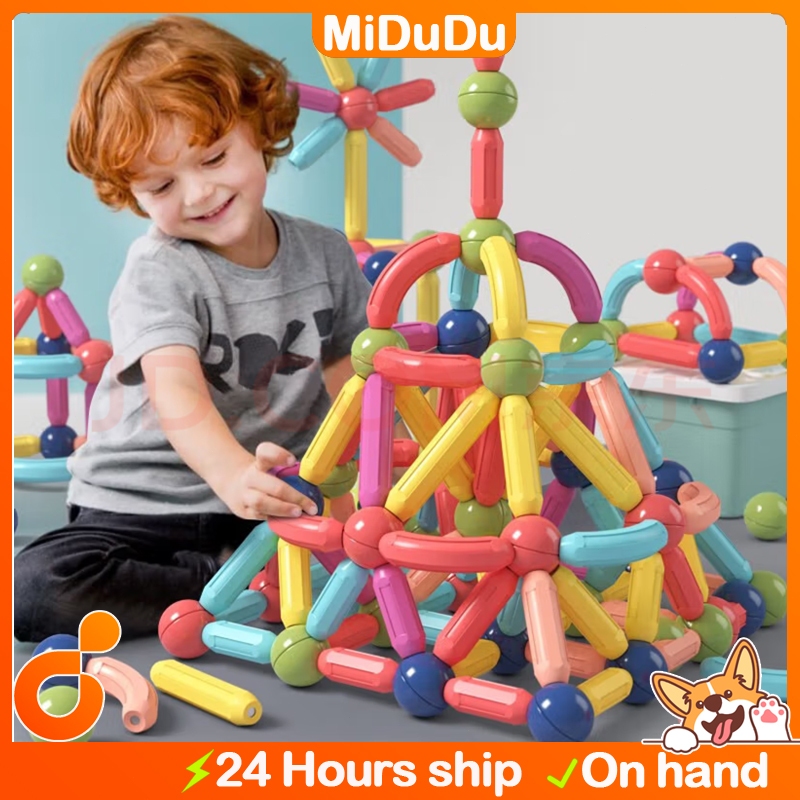 Magnetic Toys Sticks For Kids Building Blocks Toy For Kids Balls Puzzle ...