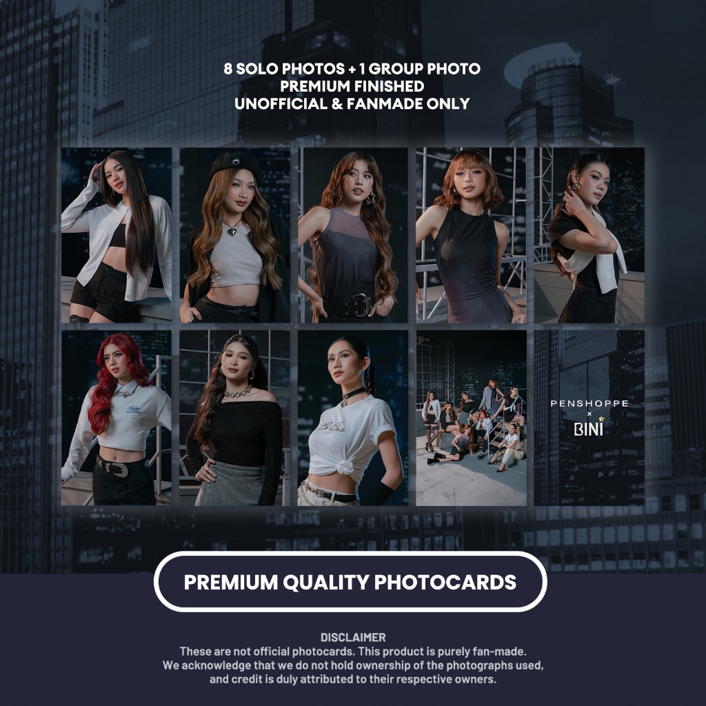 [NEW] BINI Fanmade Photocards with Back Design | Shopee Philippines