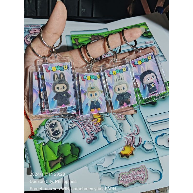 LABUBU INSPIRED ACRYLIC KEYCHAIN (10pcs) | Shopee Philippines
