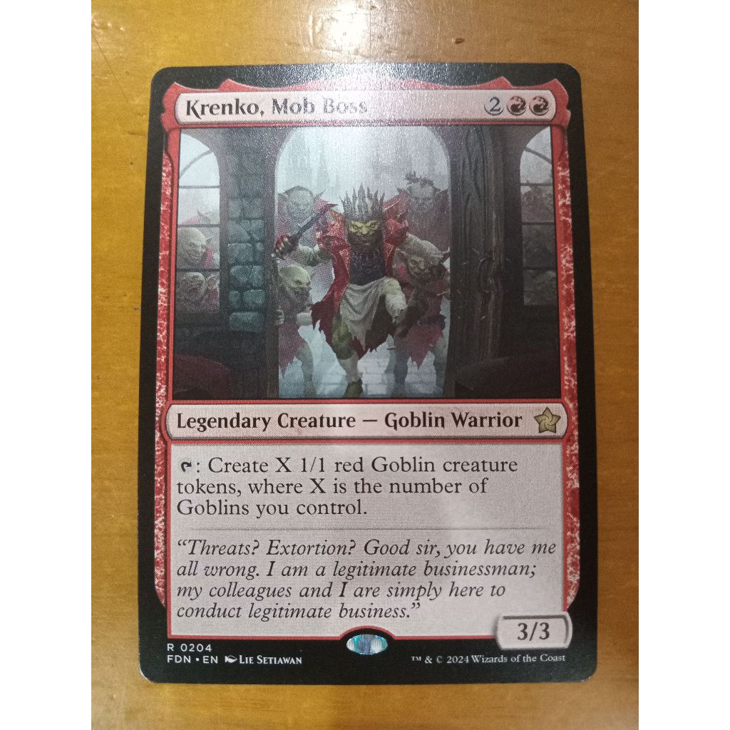 MTG Krenko, Mob Boss Rare FDN Foundations Magic the Gathering ENG ...