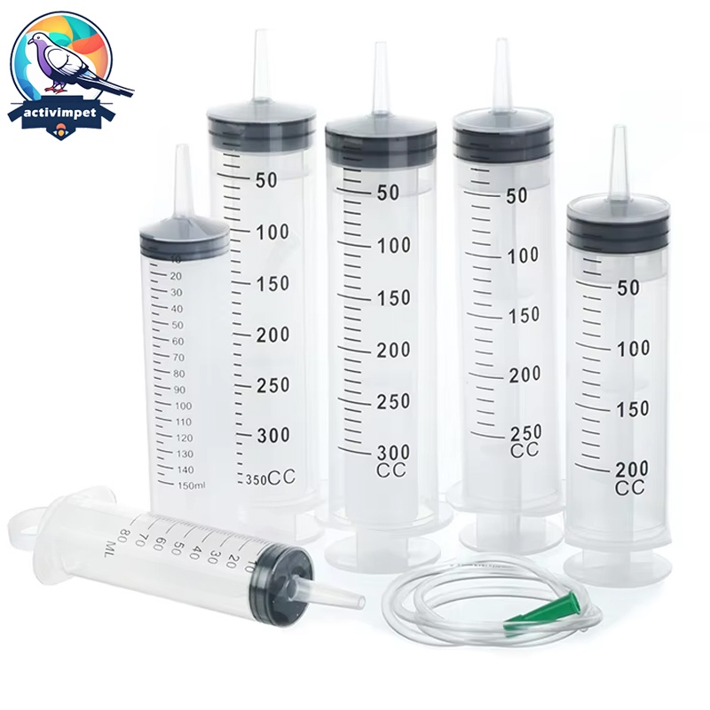 Large Syringe with Hose Big Size Syringe Plastic Injector for Pets Cats ...