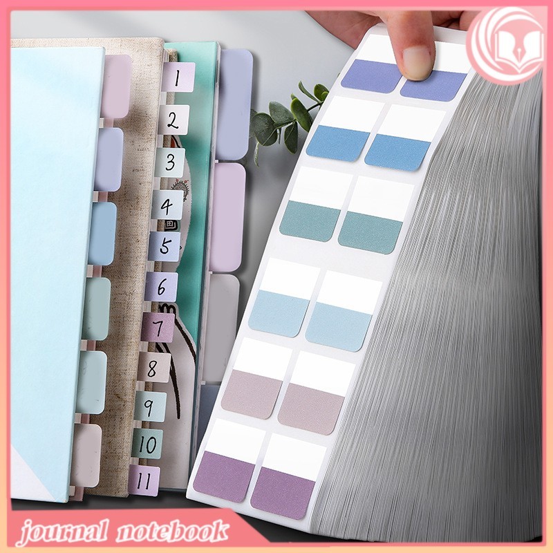 Morandi Index Bookmark Sticker Subject Label Sticker Self-Stick Notes ...
