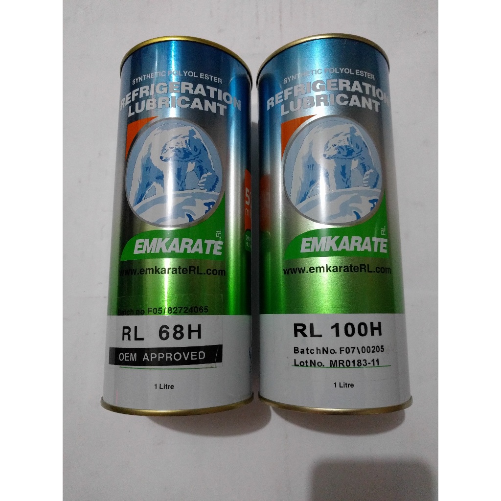 Emkarate Refrigeration Lubricant 1L | RL68H | RL100H | Compressor Oil ...