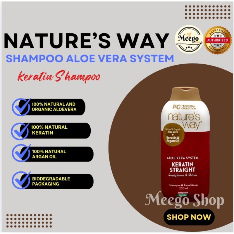 NATURE'S WAY KERATIN SHAMPOO ALOE VERA SYSTEM | Shopee Philippines