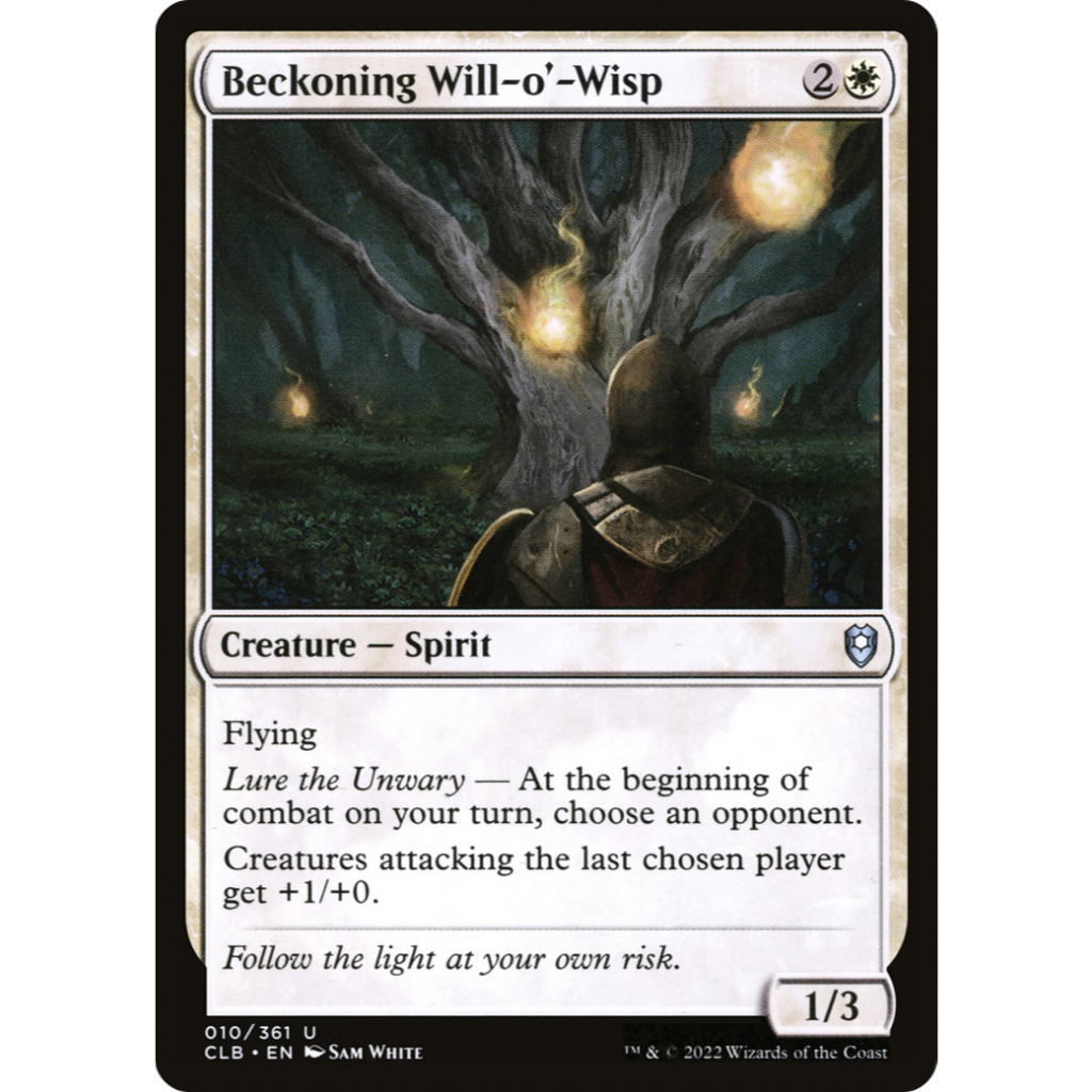 Beckoning Will-o'-Wisp | [SET OF 4][CLB/10] - Magic: the Gathering ...
