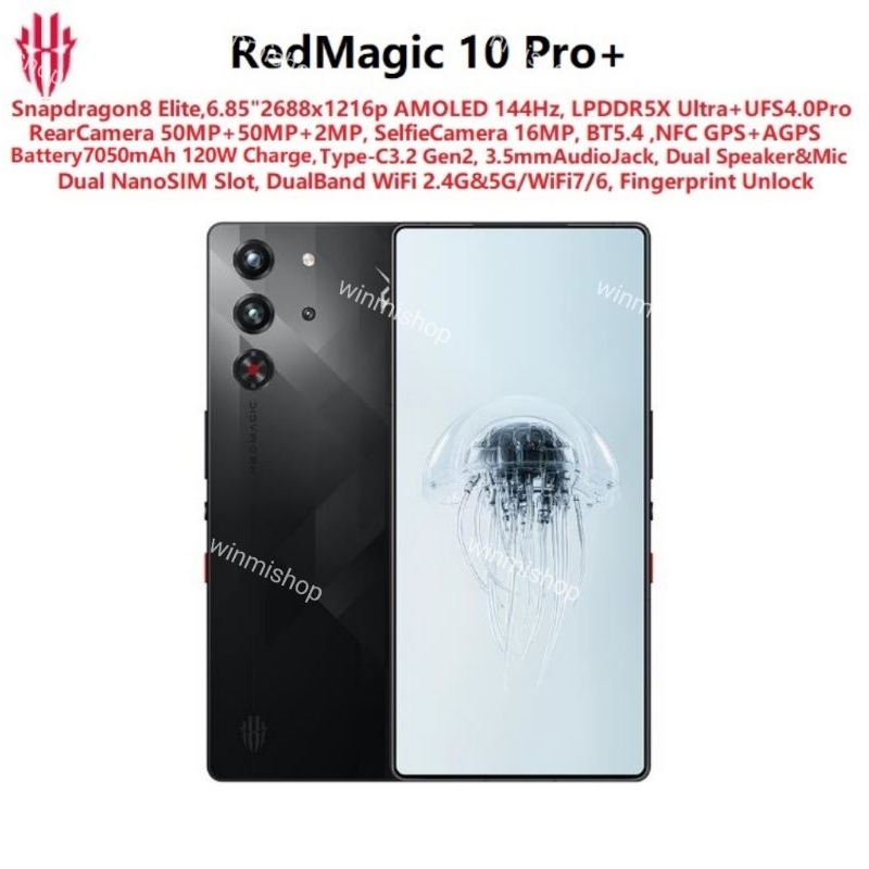 RedMagic 10 Pro / Red Magic 10 Pro+ Gaming 5G Smartphone No COD ...