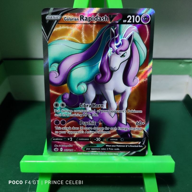 Pokemon TCG - Galarian Rapidash V Full Art | Shopee Philippines