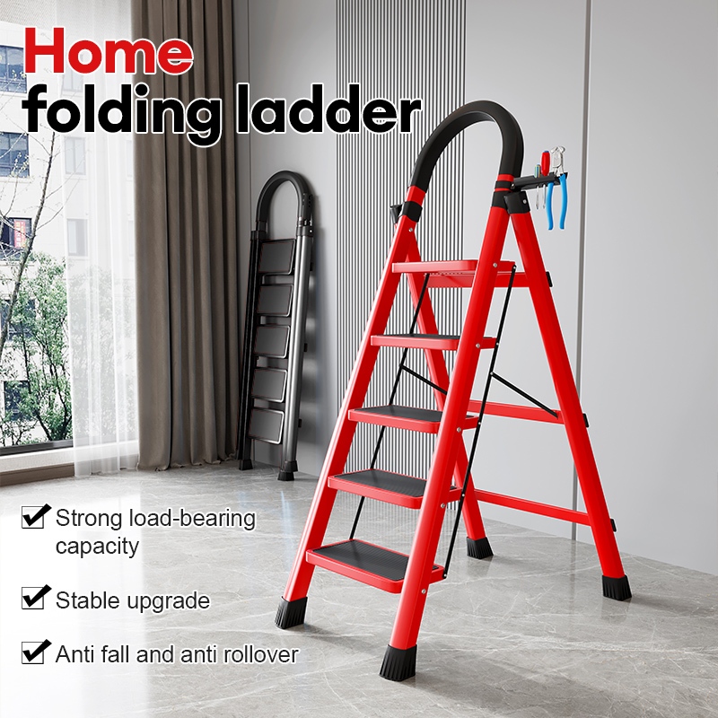 7 steps Ladder Foldable Household Multifunction Portable 250kg Load ...