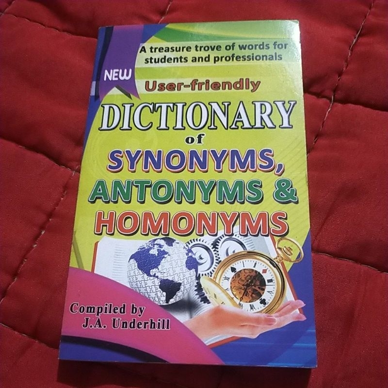 Dictionary of Synonyms,Antonyms&Homonyms(pocket size) | Shopee Philippines