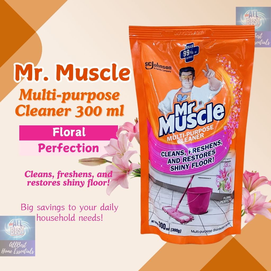 Mr Muscle Multi-Purpose Cleaner Floral Perfection 300 ml | Shopee ...