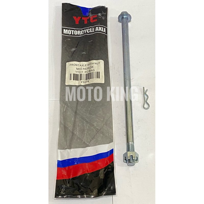 FRONT AXLE WITH NUT MIO AEROX (YTC76) | Shopee Philippines