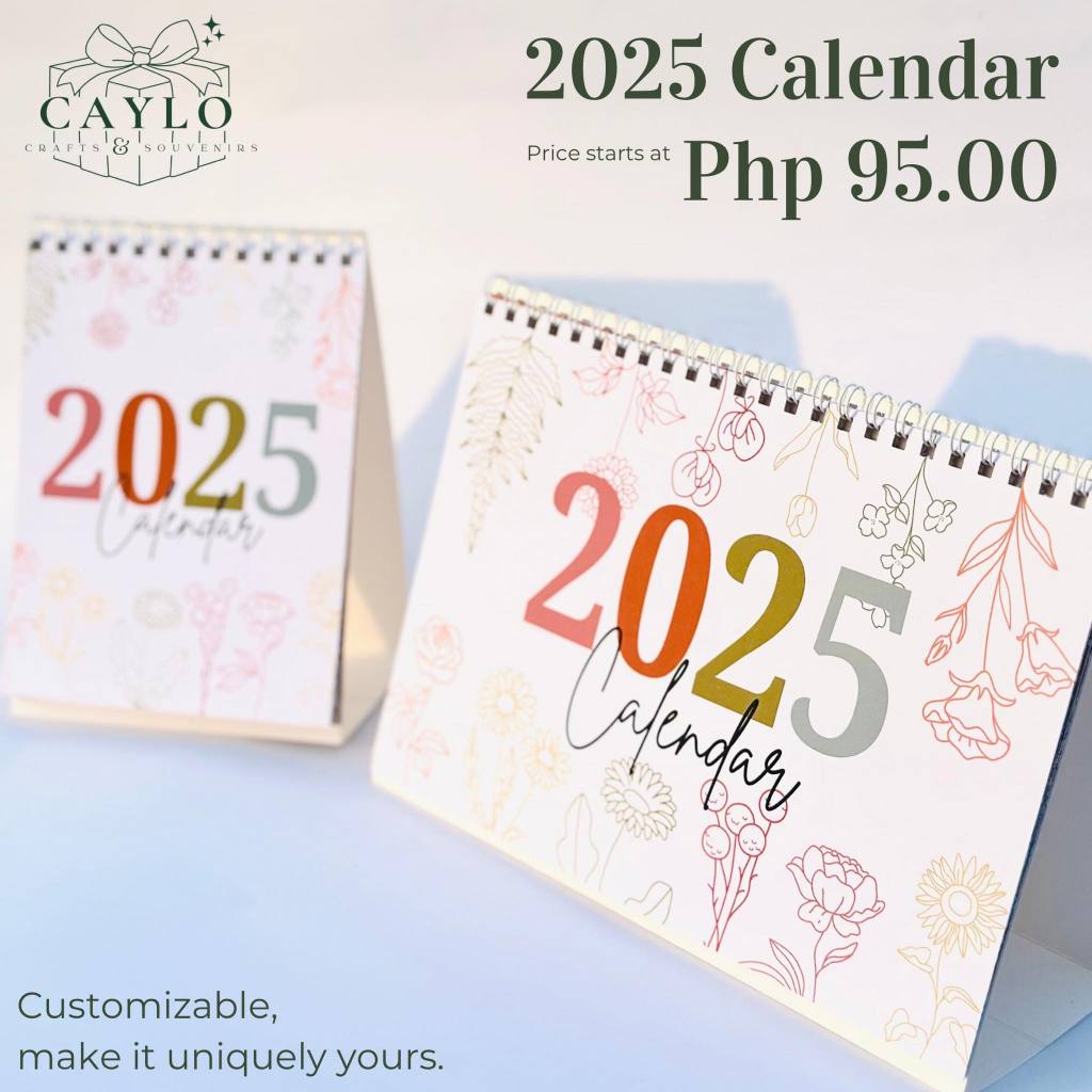 Table Calendar | Aesthetic | Trendy Calendar | Floral | Souvenirs ...