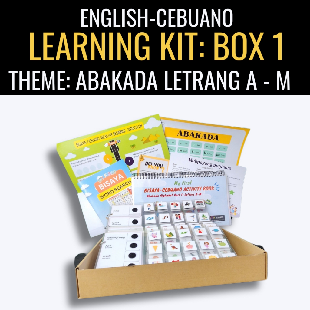 English-Cebuano Interactive Learning Kit: Box 1 | THEME: ABAKADA ...