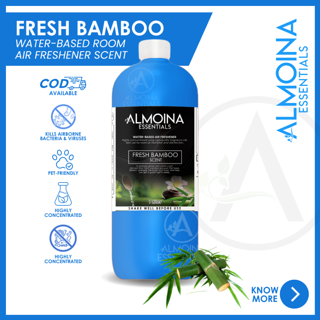 Fresh Bamboo Scent Water-based Premium Room Spa Air Freshener for ...