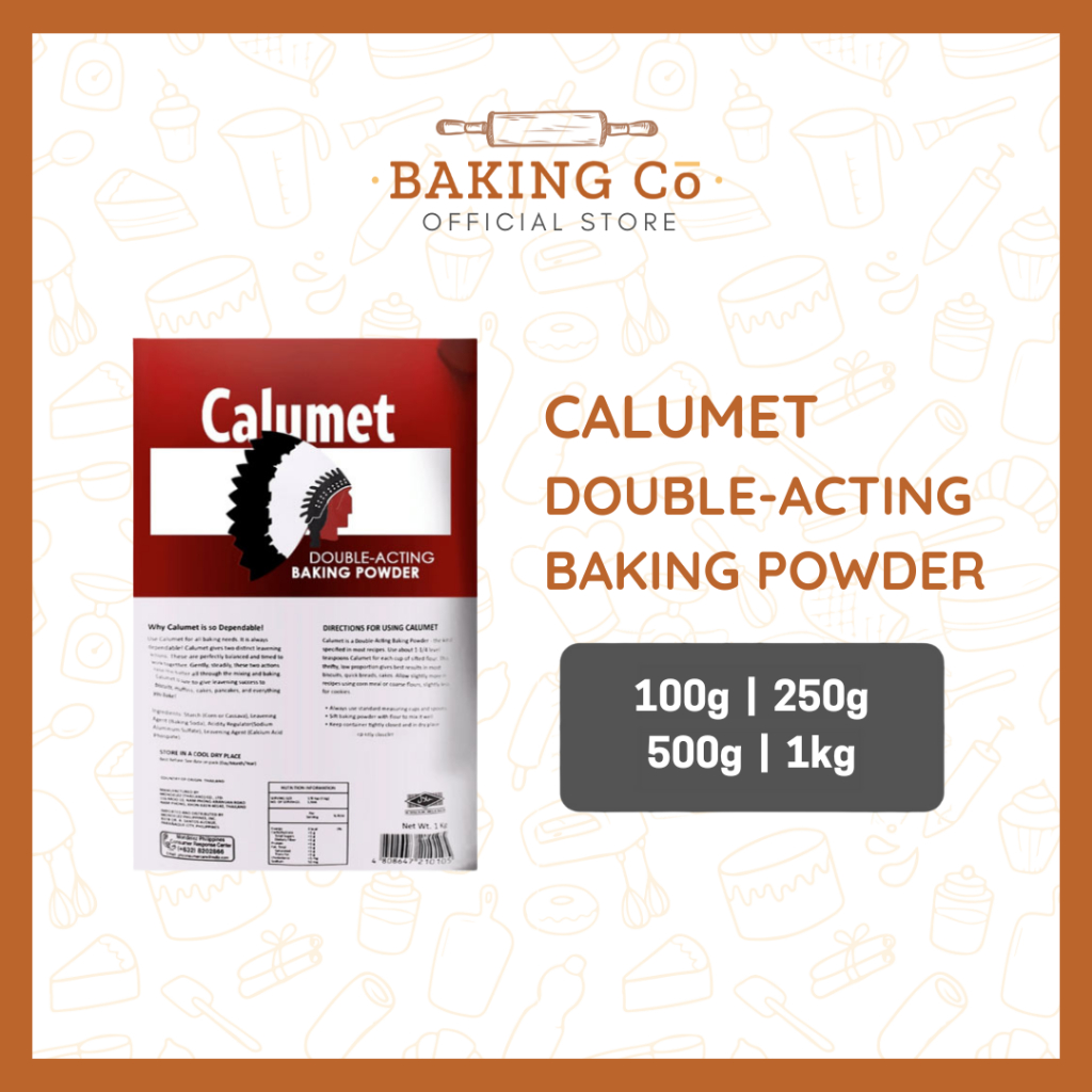 Calumet Double-Acting Baking Powder - 100g | 250g | 500g | 1kg | Shopee ...