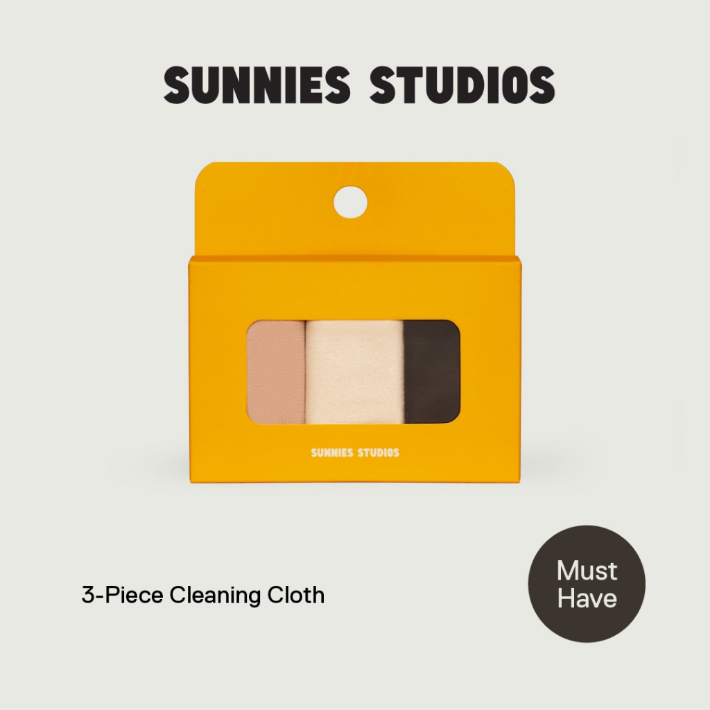 Sunnies Studios 3-Piece Cleaning Cloth for Lenses (Reusable Microfiber ...