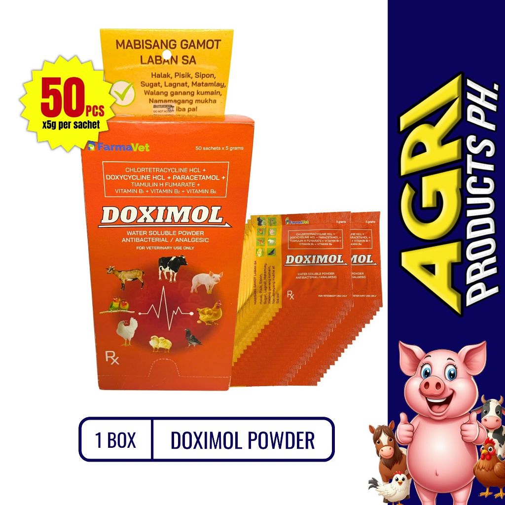 DOXIMOL POWDER (1 BOX - 50 SACHET) | Shopee Philippines