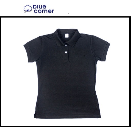 RATA Polo Shirt Blue Corner for Women Black | Shopee Philippines