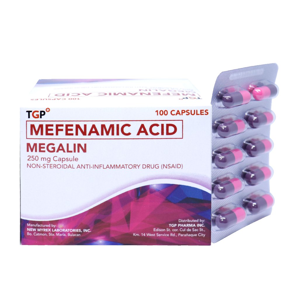 TGP Mefenamic Acid Megalin 250 mg 10 capsules anti-inflamatory for ...