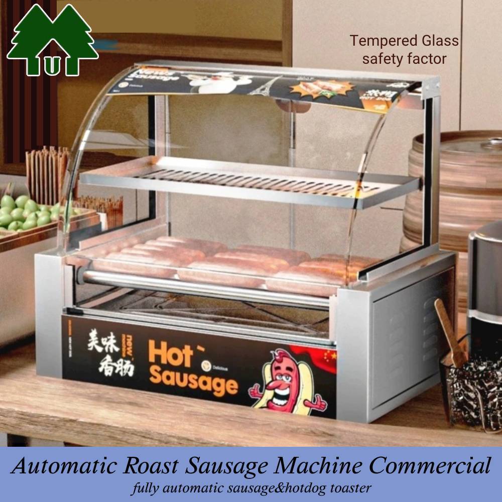 Commercial Electric Machine Automatic Roast Sausage and Hotdog Griller ...