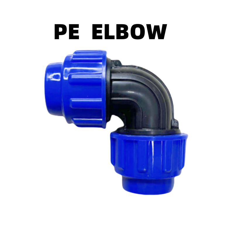 PE Compression Fittings 1/2" 3/4" 1" ELBOW hdpe pvc pipe socket ELBOW | Shopee Philippines