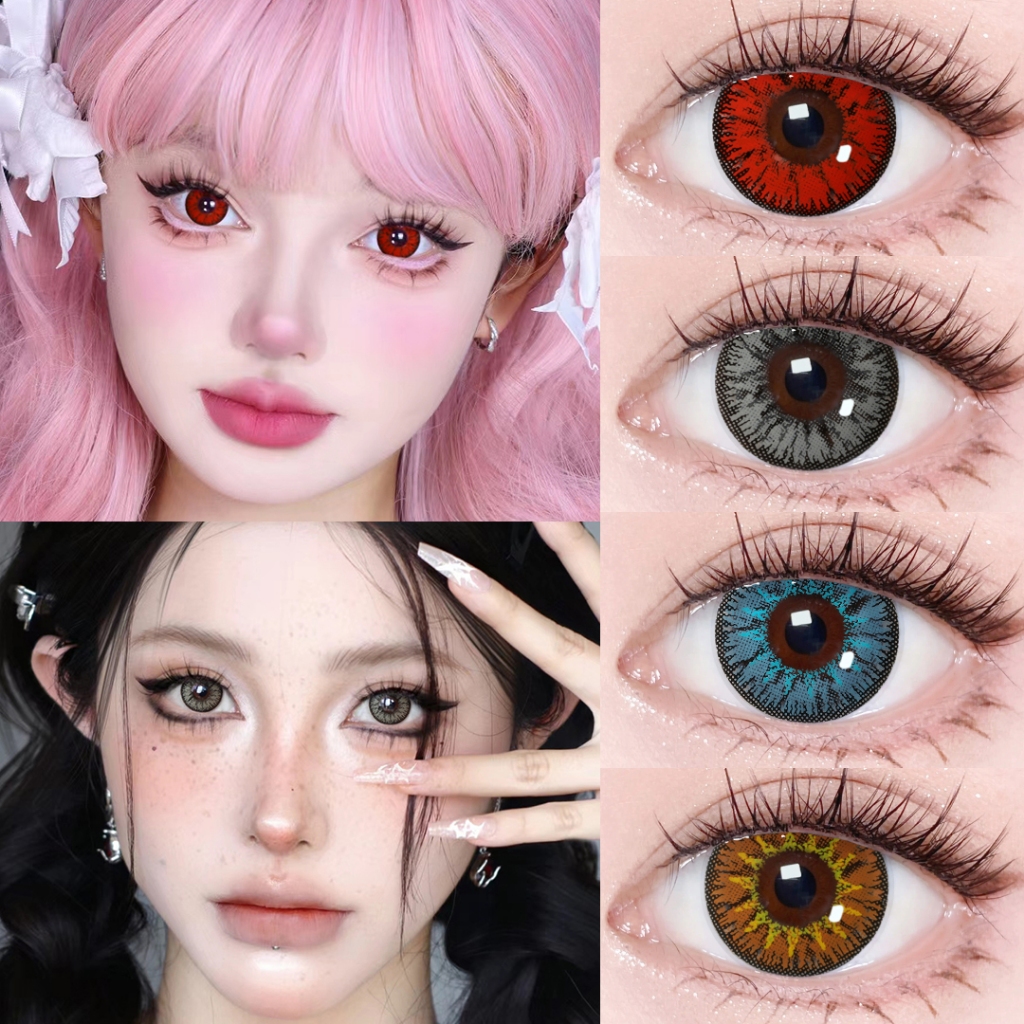 Freshgo Contact Lens Anime Cosplay Eye Makeup Colored Contact Lenses 14 ...