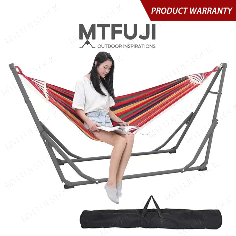 Mt.Fuji 2in1 Hammock Hammock Chair with Stand 200kg Capacity Heavy Duty ...