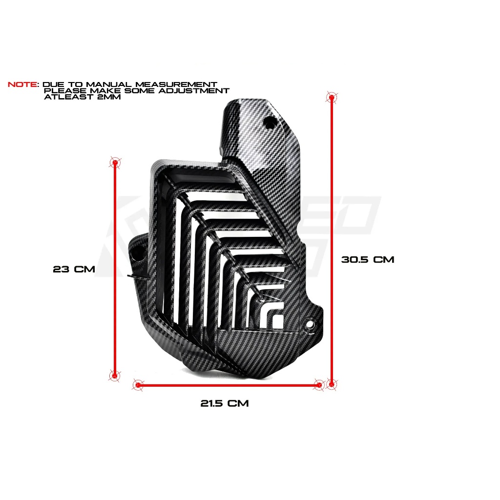 HONDA PCX 160 CLICK 160 ADV 160 RADIATOR COVER GLOSSY CARBON / FORGED ...