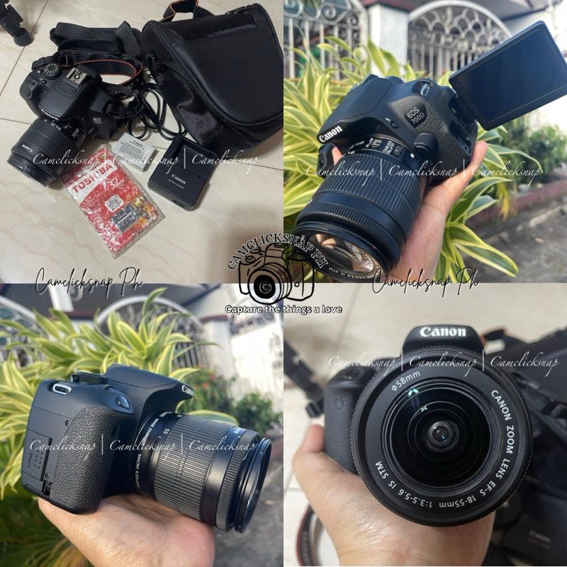 CPH Canon eos 700D 18megapixels touch screen swivel screen | Shopee ...