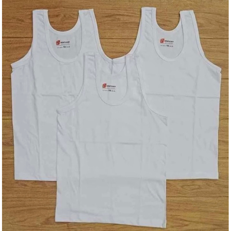 Cotton>Kentucky white Sando for Adults} | Shopee Philippines