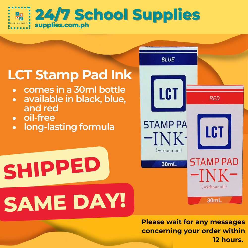 Stamp Pad Ink - Black Or Blue 30 Ml | Shopee Philippines